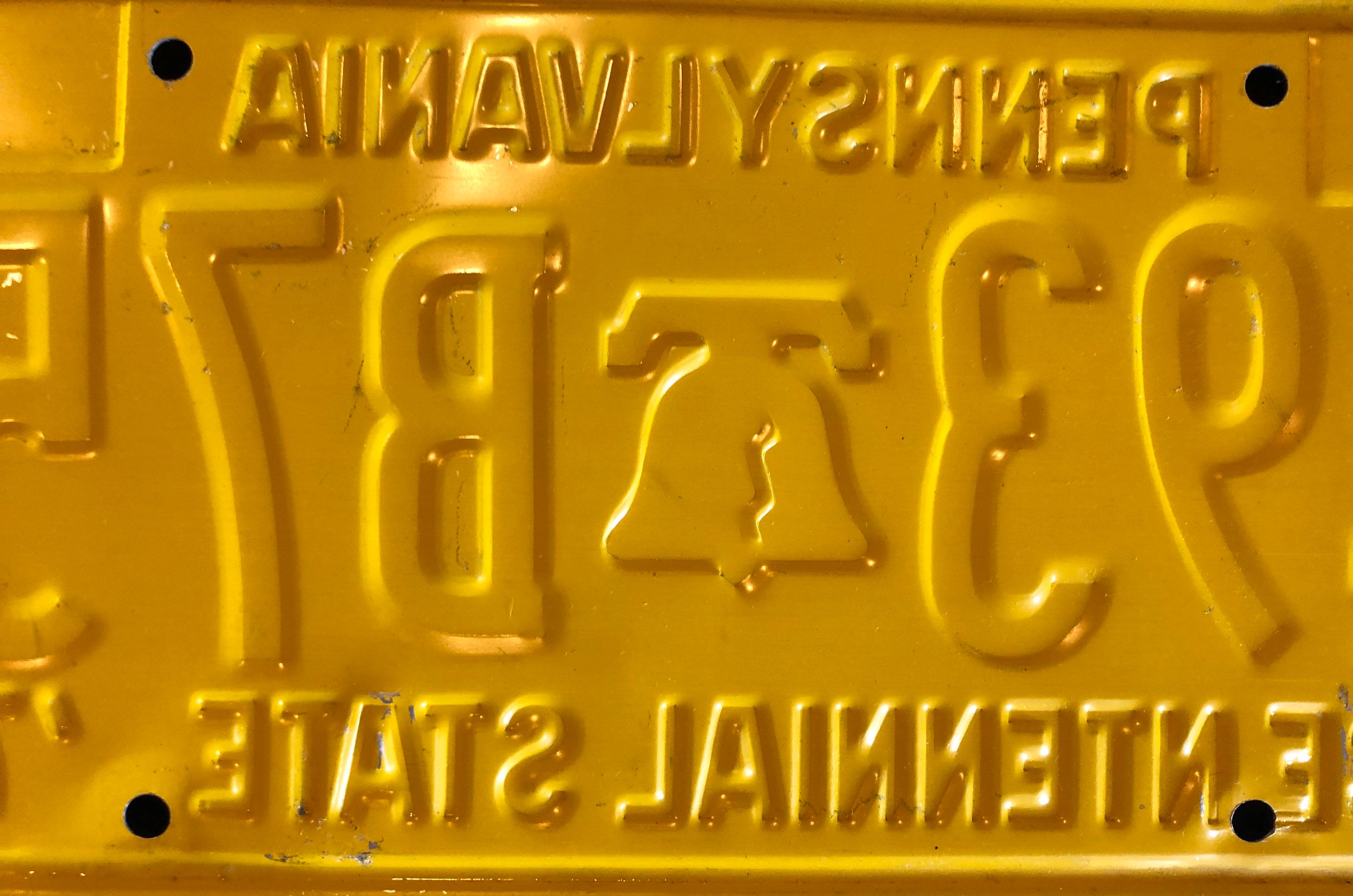 1976 PA Bicentennial State 76 License Plate Liberty Bell - Etsy.de