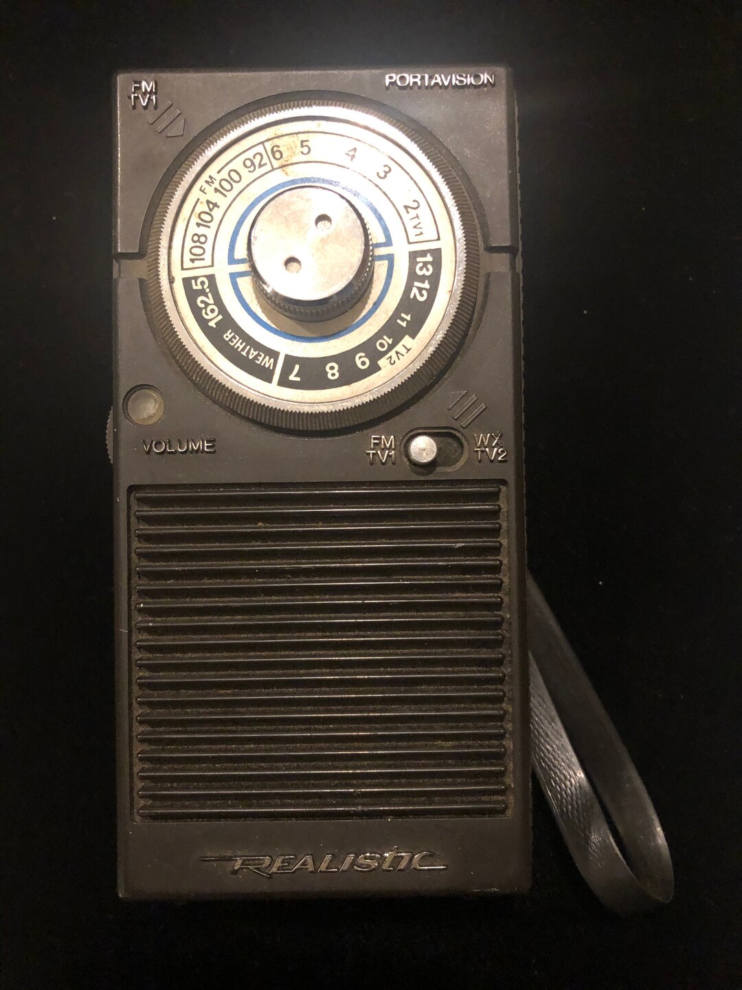 Vintage Realistic Portavision FM/TV 1/tv2/weather Working Radio in ...