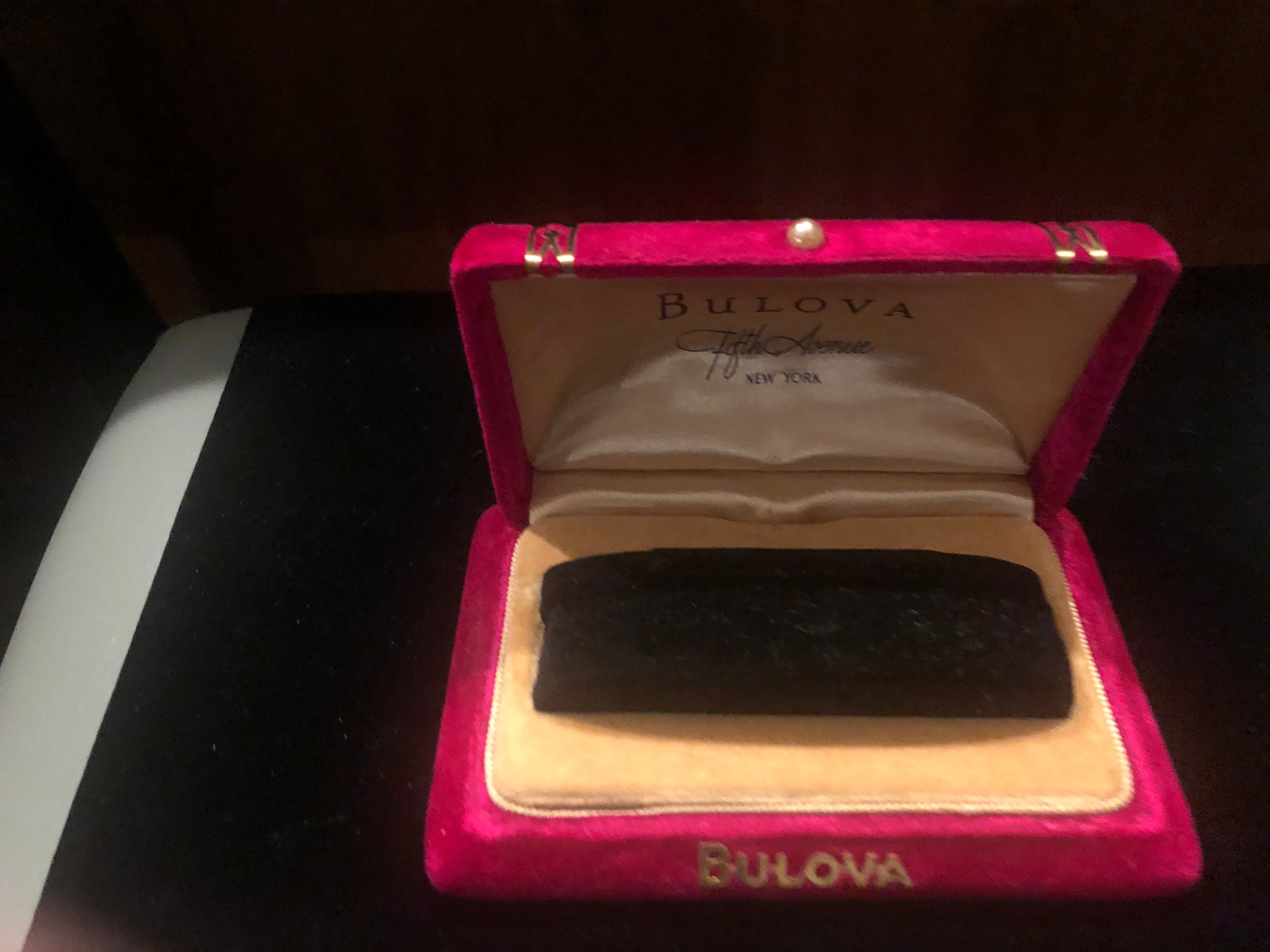 Beautiful Vintage Original 1940s Velvet Bulova Watch Box in - Etsy