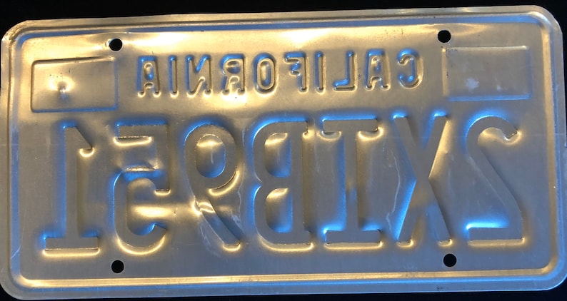 Vintage 1990s Original California License Plate in Excellent Condition ...
