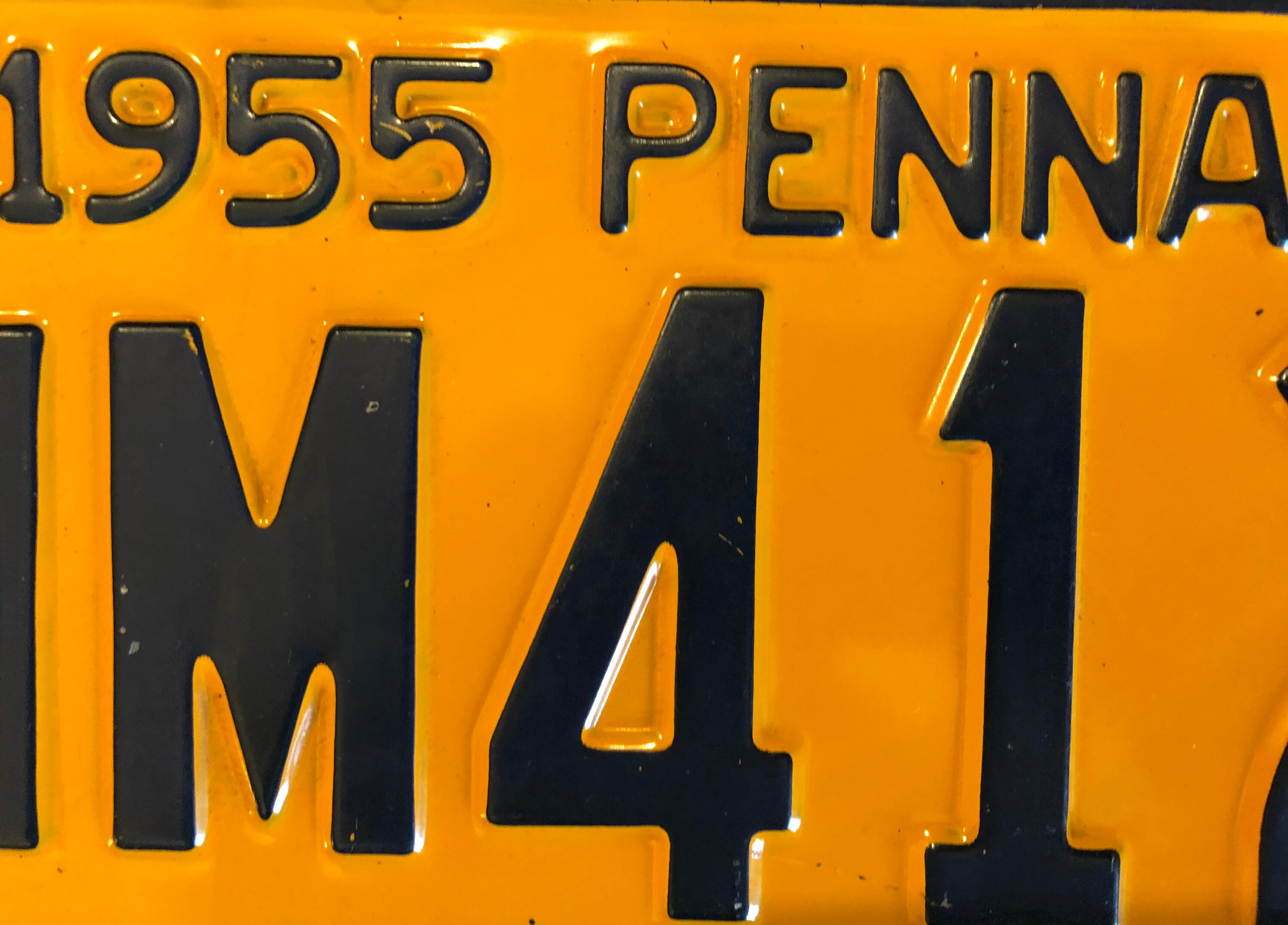 Vintage Original 1955 PA License Plate in Excellent Condition - Etsy