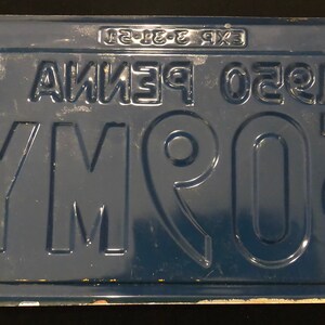 Vintage 1950 PA License Plate in Mint Condition - Etsy