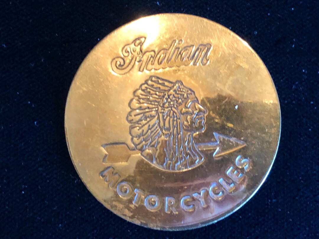 Vintage Original 1960s Metal Indian Motorcycle Pin in Excellent ...