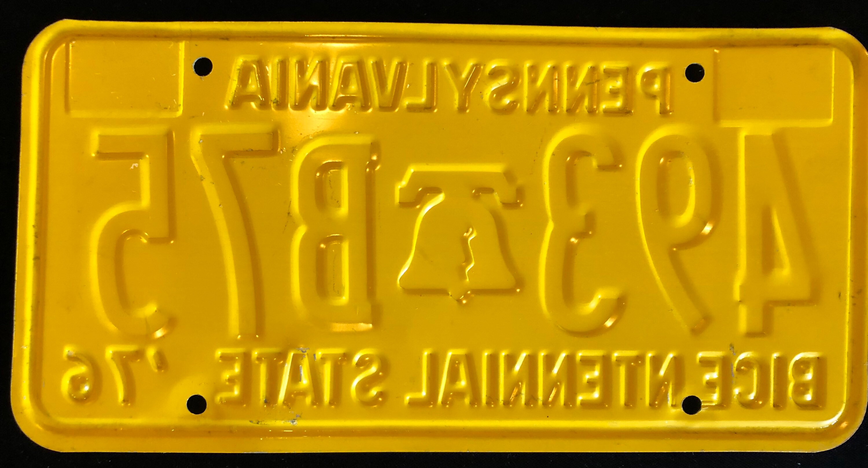 1976 PA Bicentennial State 76 License Plate Liberty Bell | Etsy