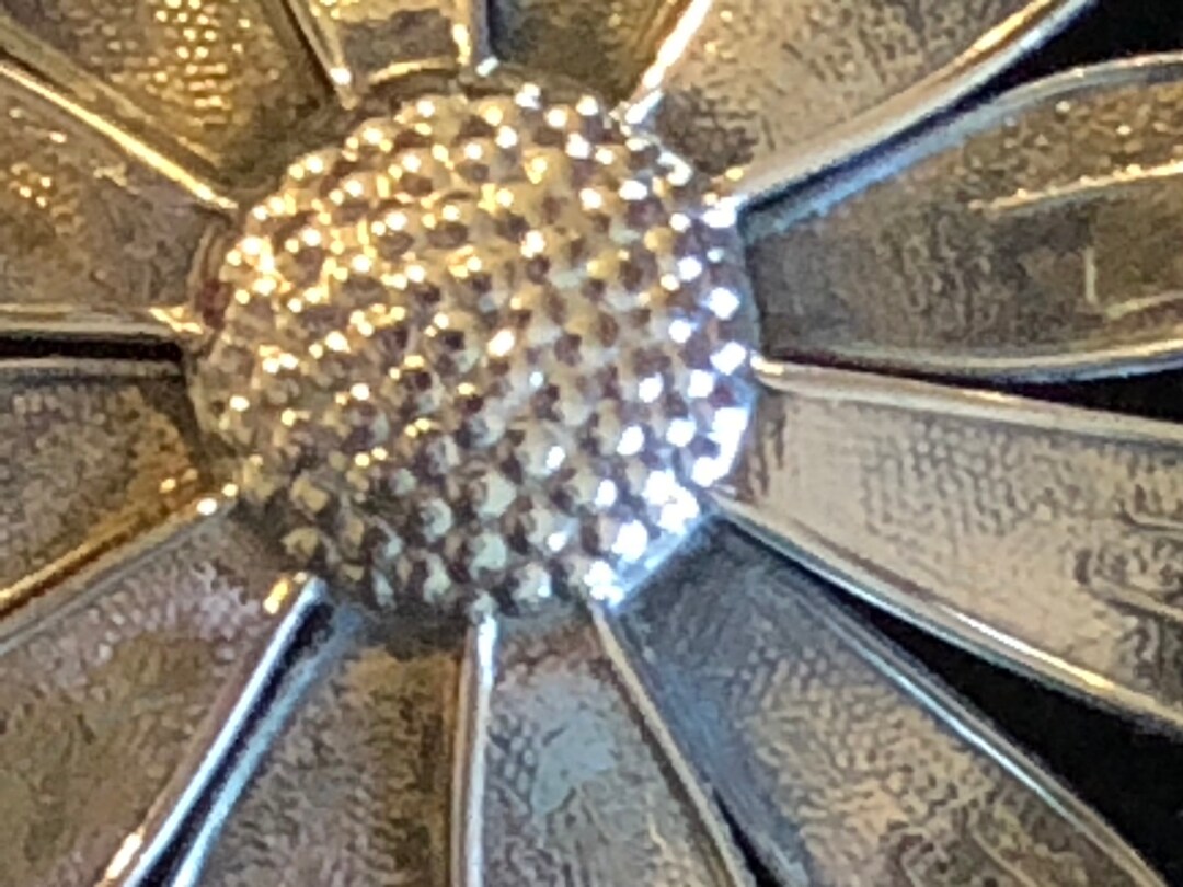 Beautiful Sterling Silver Flower Pin in Excellent Condition - Etsy