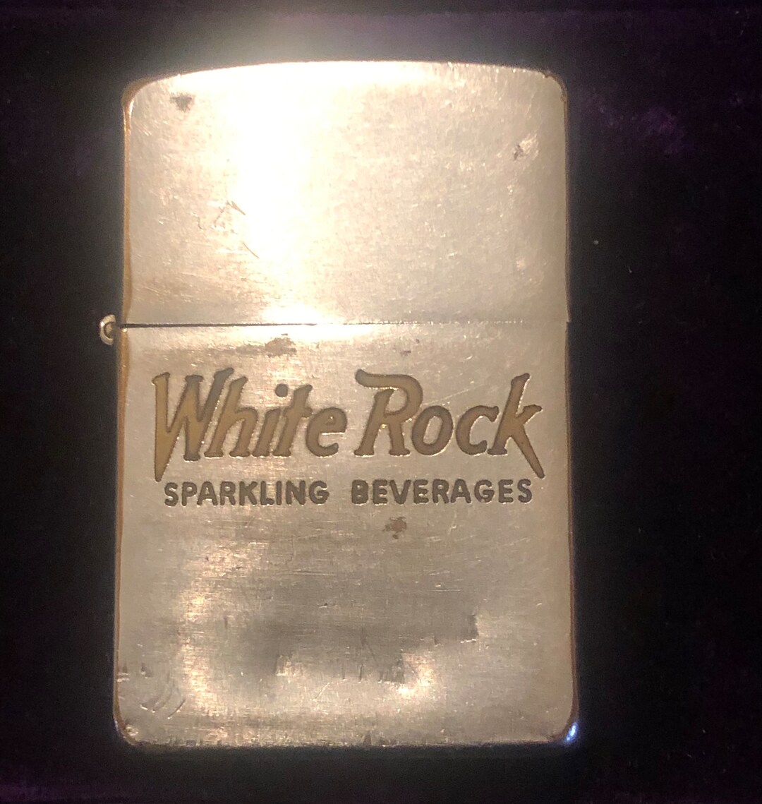 Vintage Zippo 1950s White Rock Lighter Not Working AS IS - Etsy