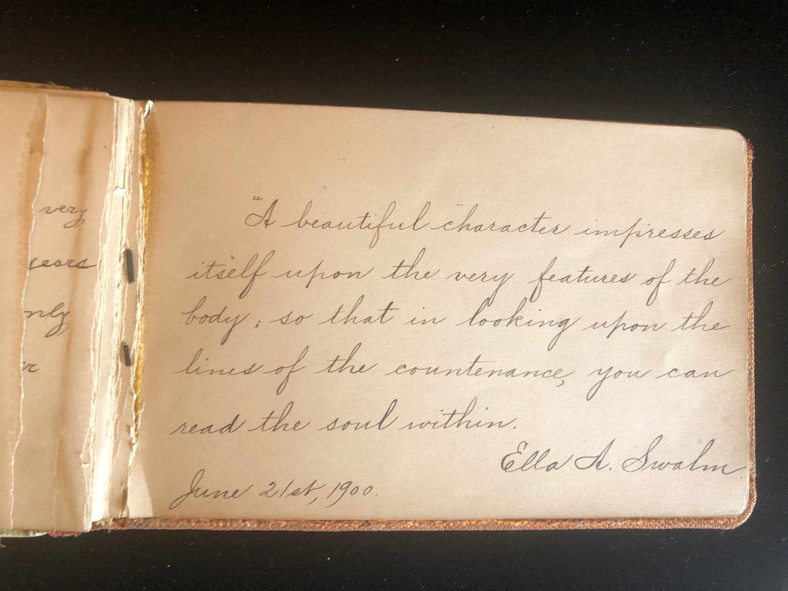 Vintage 1890s Victorian Autograph Album Book in Good Condition - Etsy