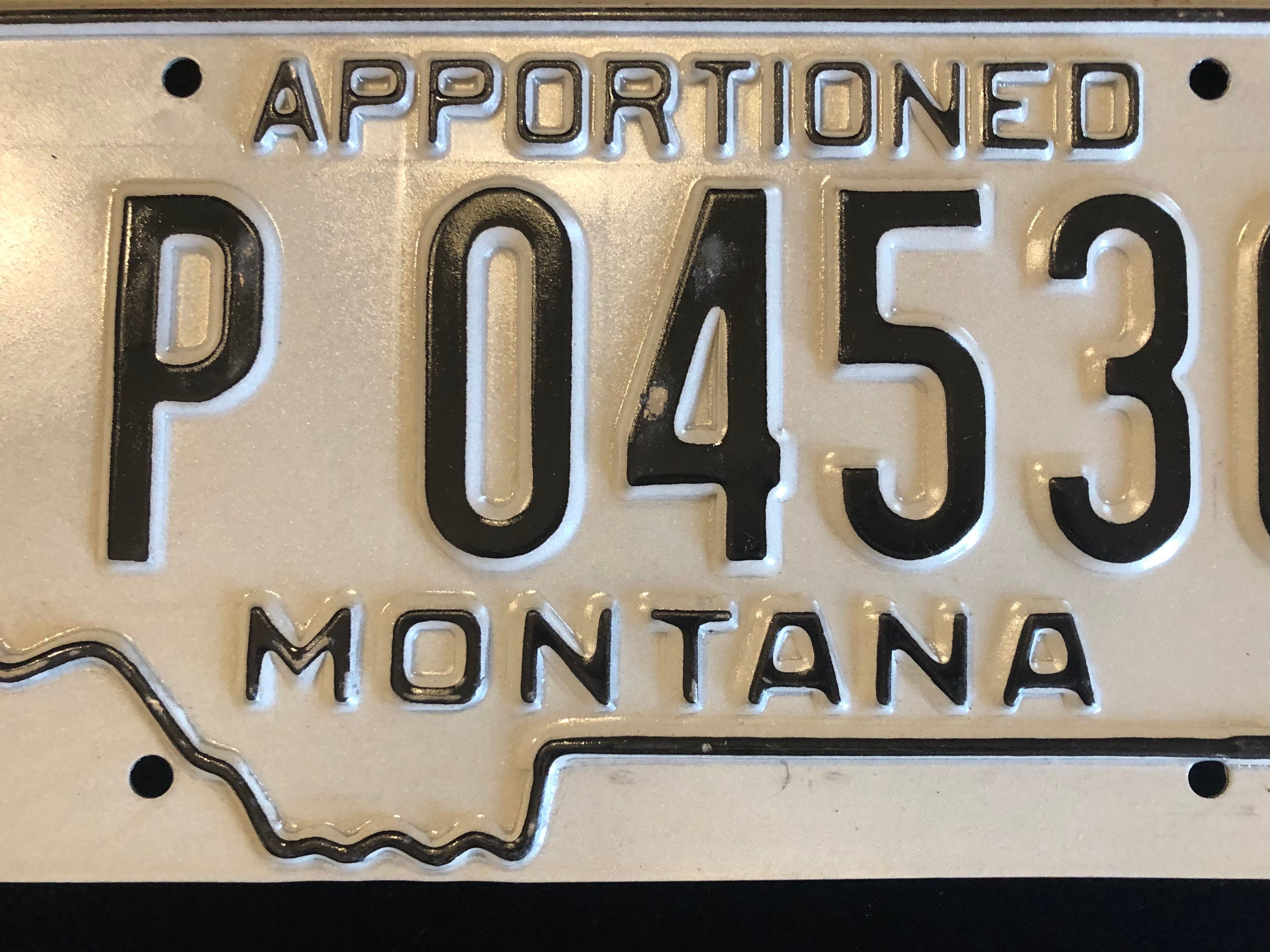 Vintage 1992 Montana License Plate - Excellent Condition - Etsy
