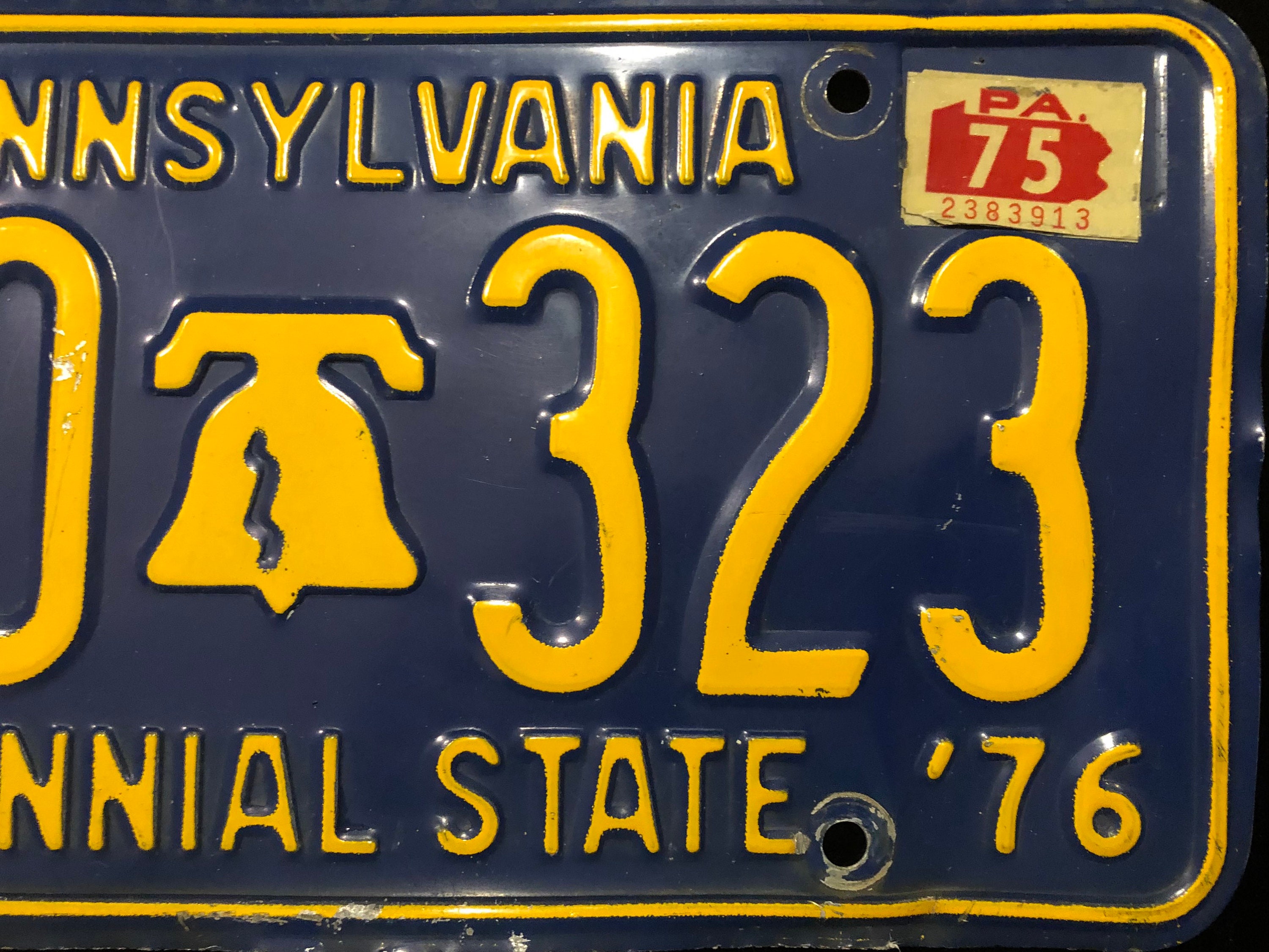 Beautiful Vintage 1970s PA Bicentennial State License Plate - Etsy