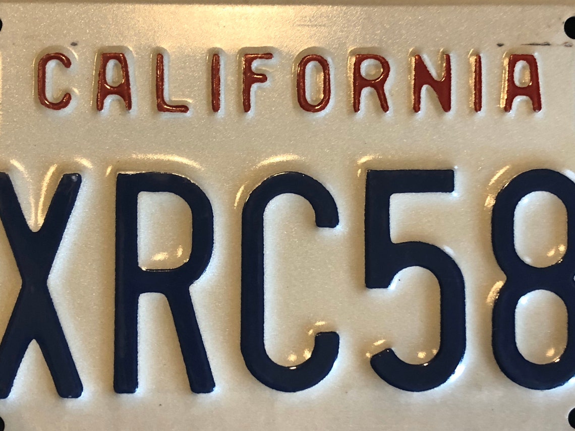Mint 1990 California Original Vintage License Plate - Etsy