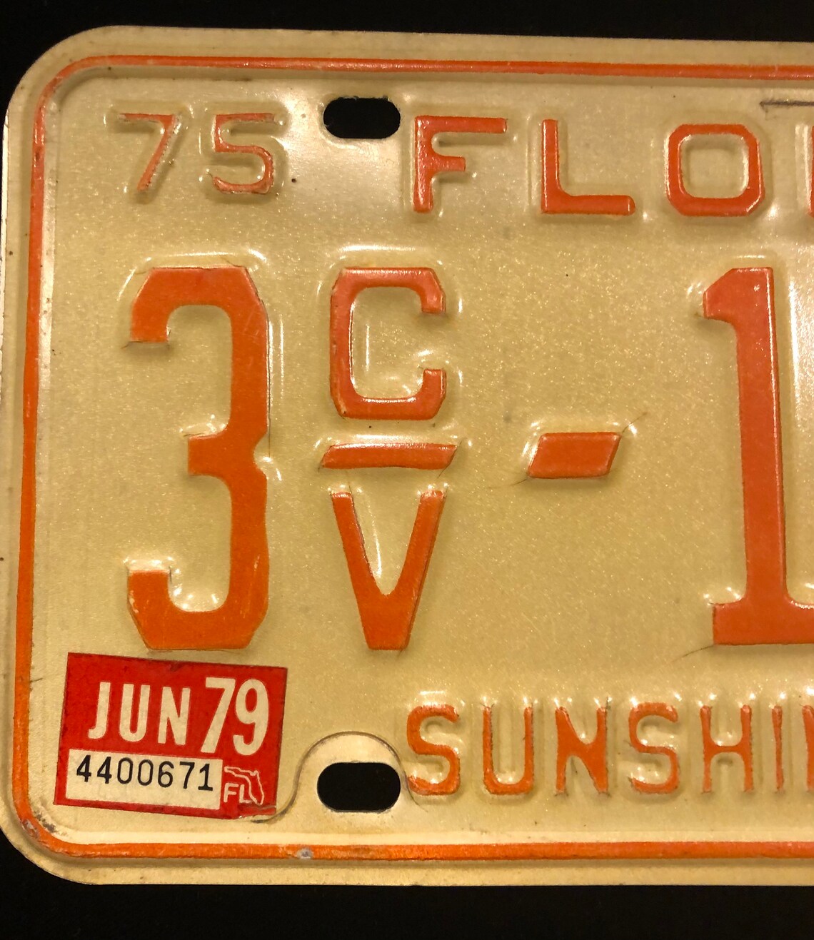 Vintage 1975 Florida License Plate, Sunshine State - Etsy