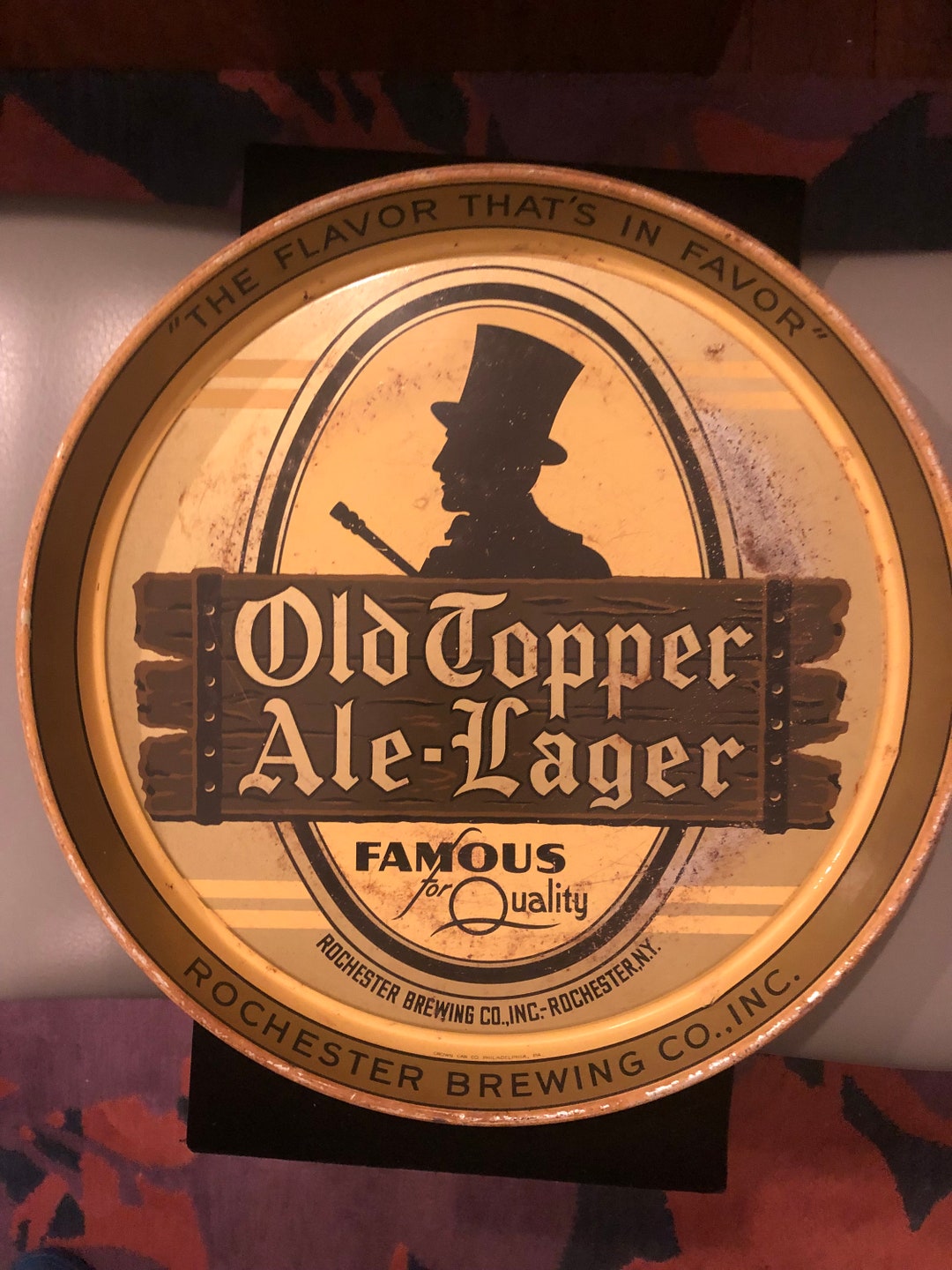 Vintage 12 Inch Old Topper Beer Tray (rochester,ny) - Etsy