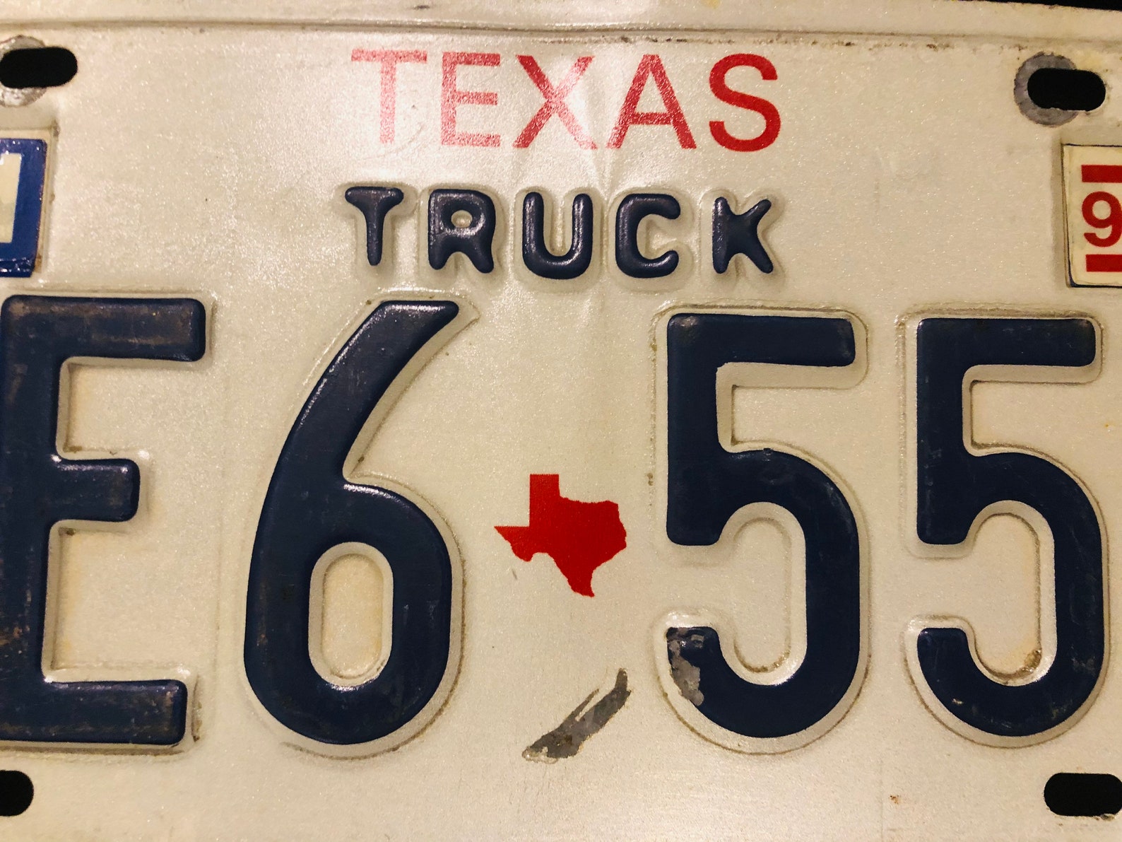 Vintage Original 1994 Texas Truck License Plate in Good - Etsy