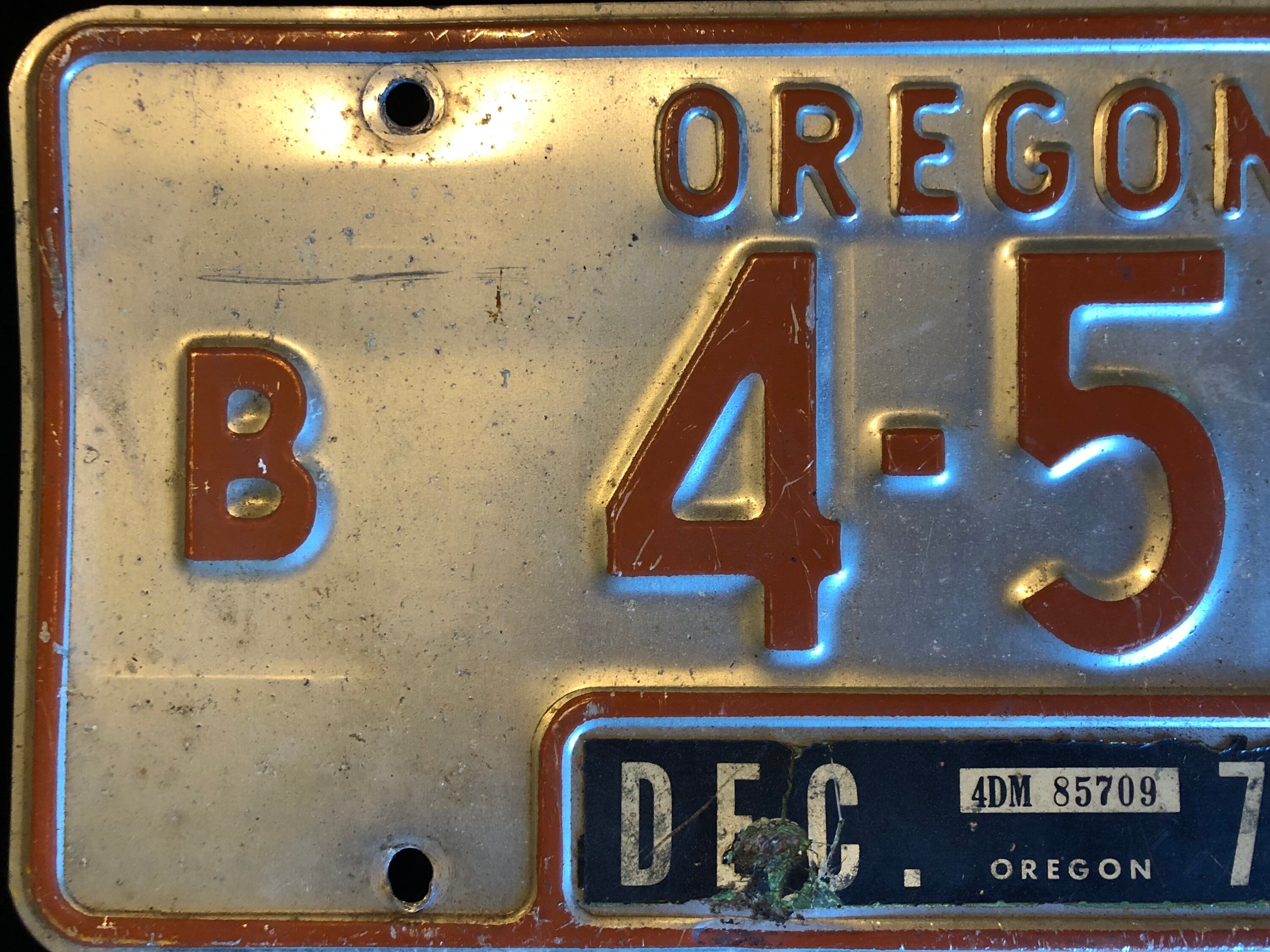 Vintage 1974 Oregon License Plate - Etsy.de