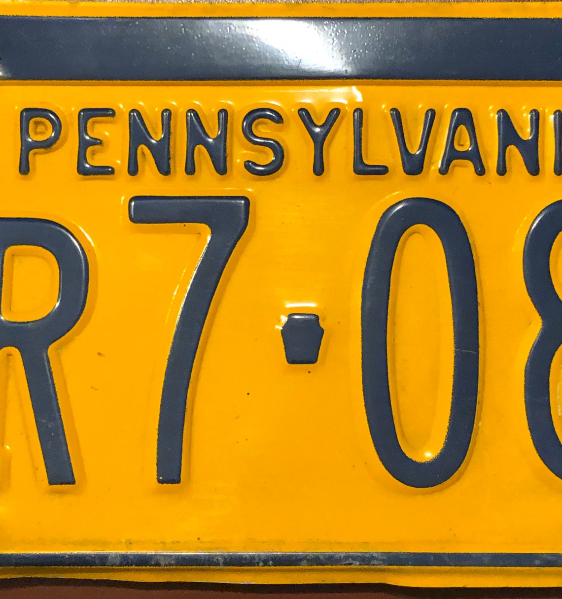 Vintage 1970 PA License Plate - Etsy