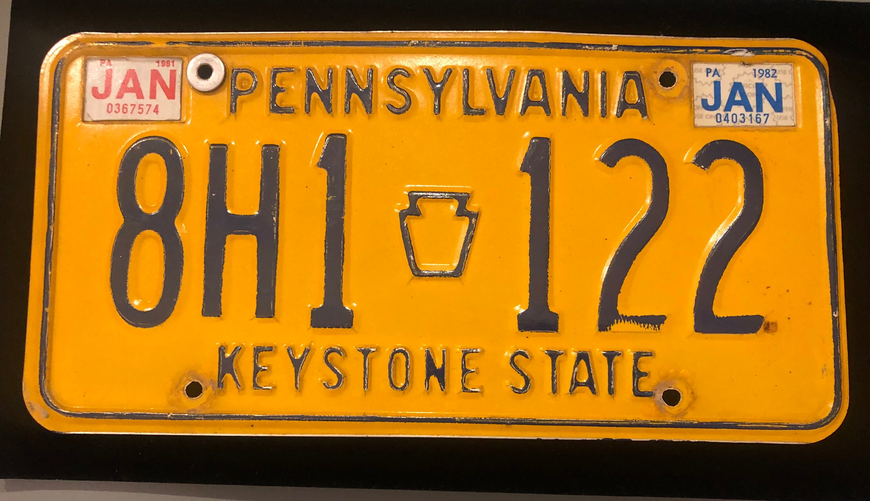 Vintage Original 1980s PA License Plate in Good Condition - Etsy