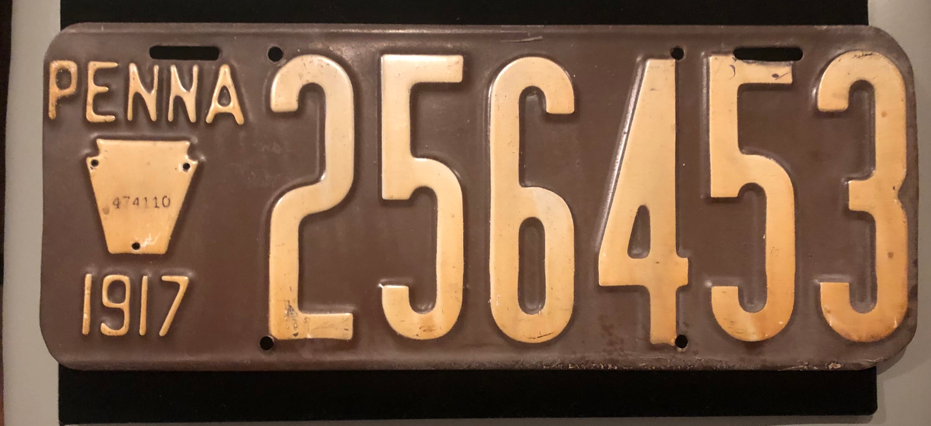1917 Pennsylvania License Plate, Original Antique - Etsy