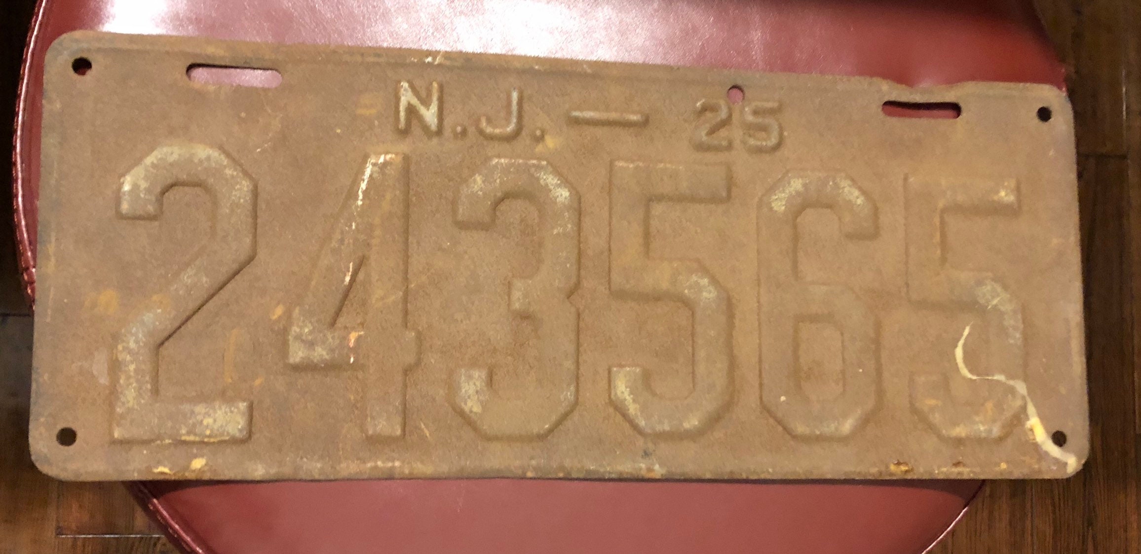 1925 NJ License Plate - Etsy