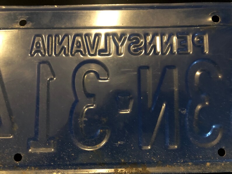 Vintage 1970 PA License Plate in Good Condition - Etsy