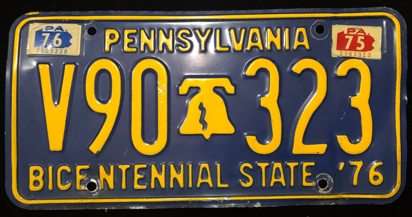 Beautiful Vintage 1970s PA Bicentennial State License Plate - Etsy