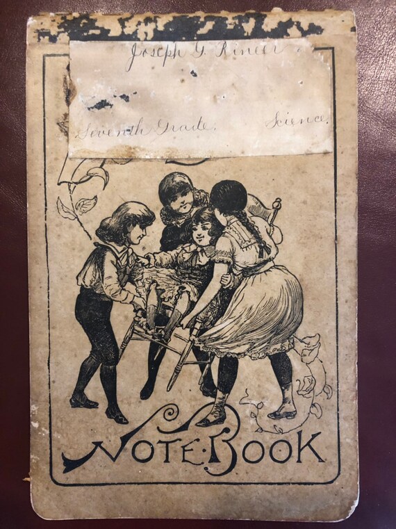Original 1894 School Notebook | Etsy