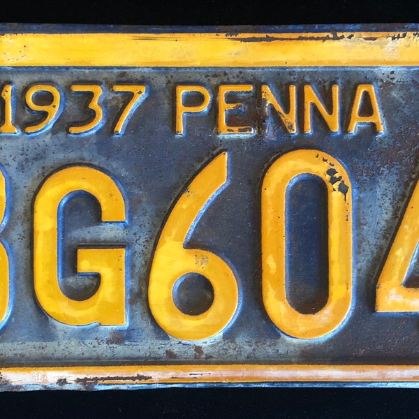 1937 License Plates - Etsy