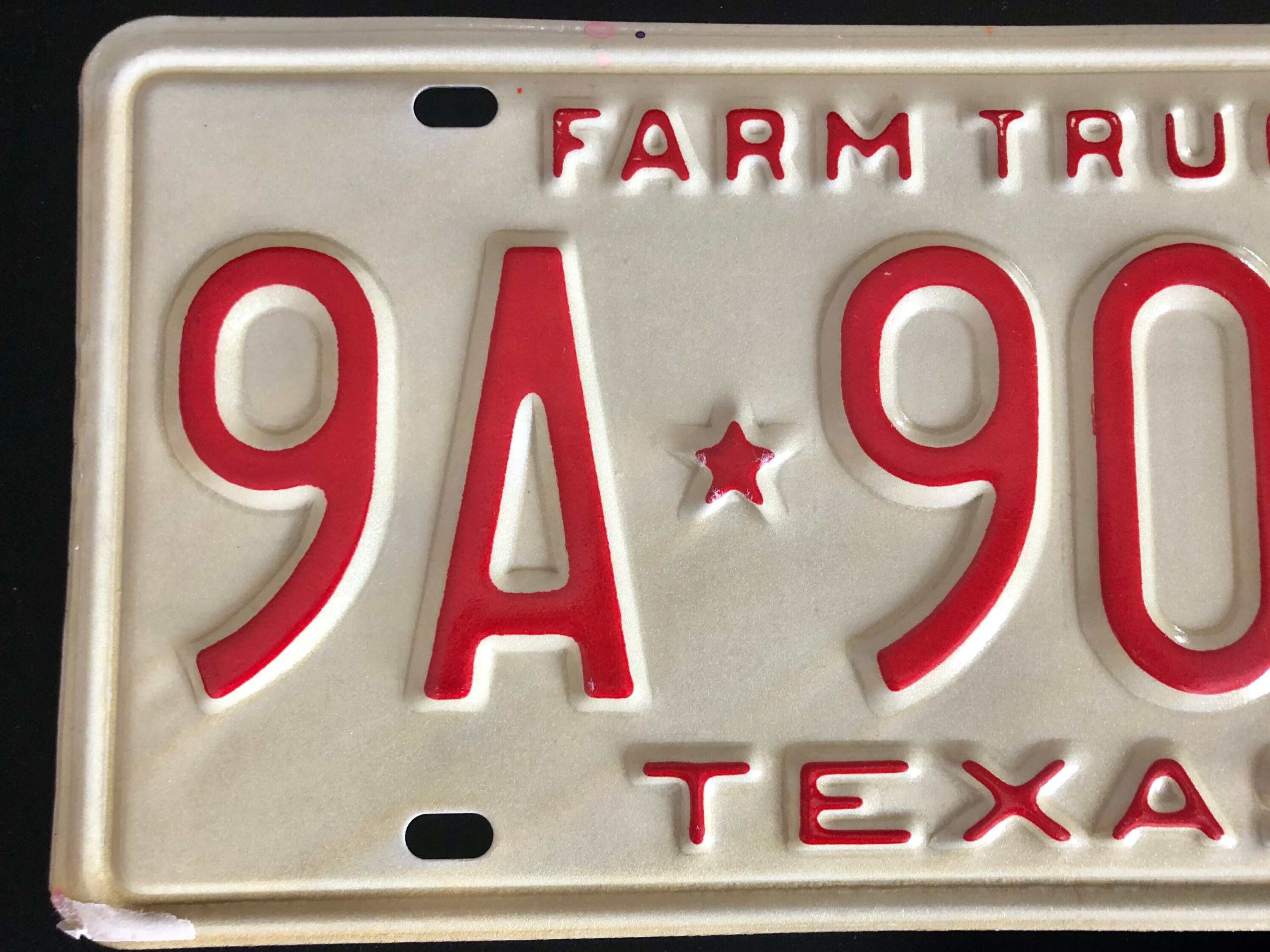 Vintage 1974 Texas Farm Truck License Plate - Etsy