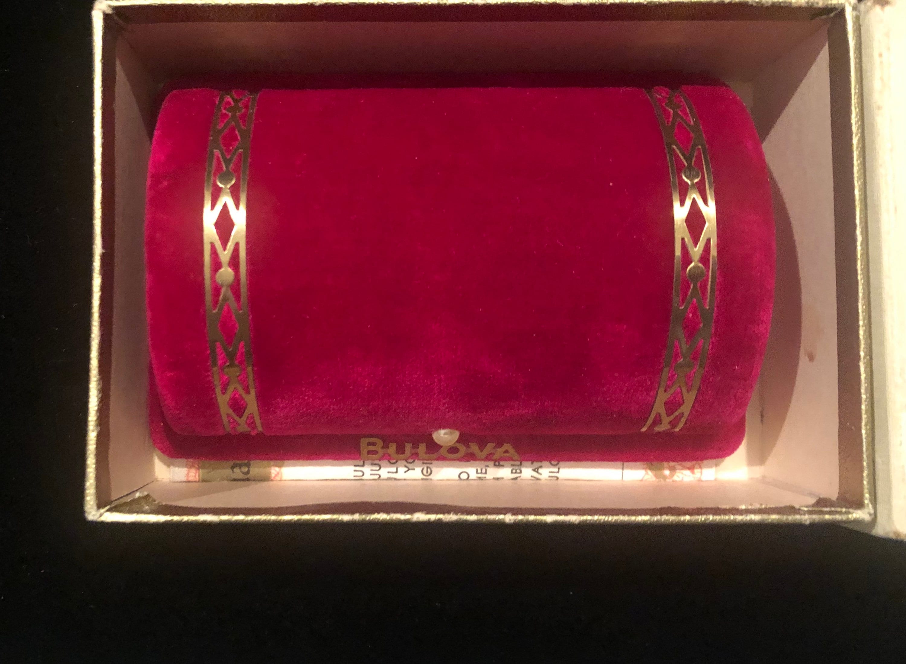 Beautiful Vintage Original 1940s Velvet Bulova Watch Box in - Etsy