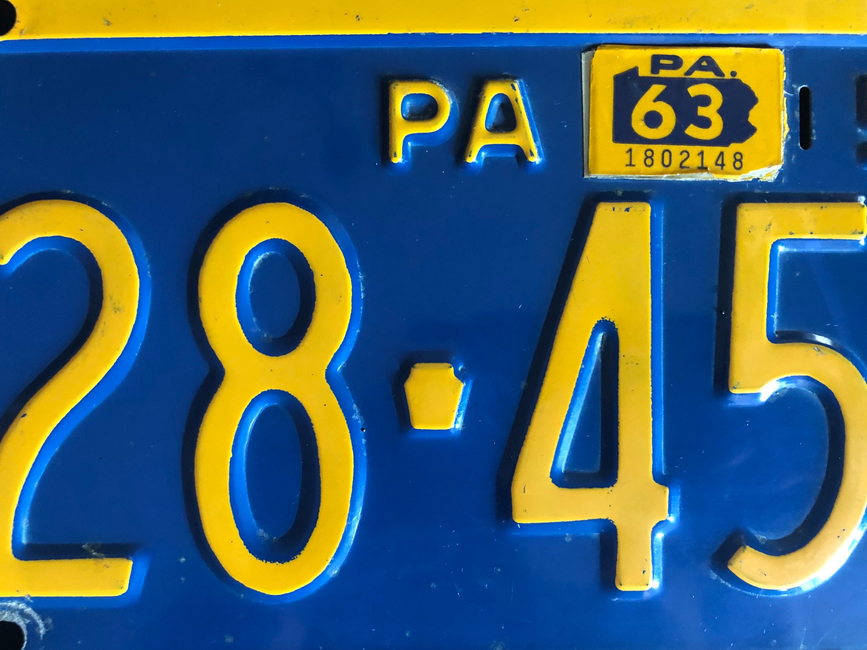 Mint Condition Vintage 1958 PA License Plate - Etsy
