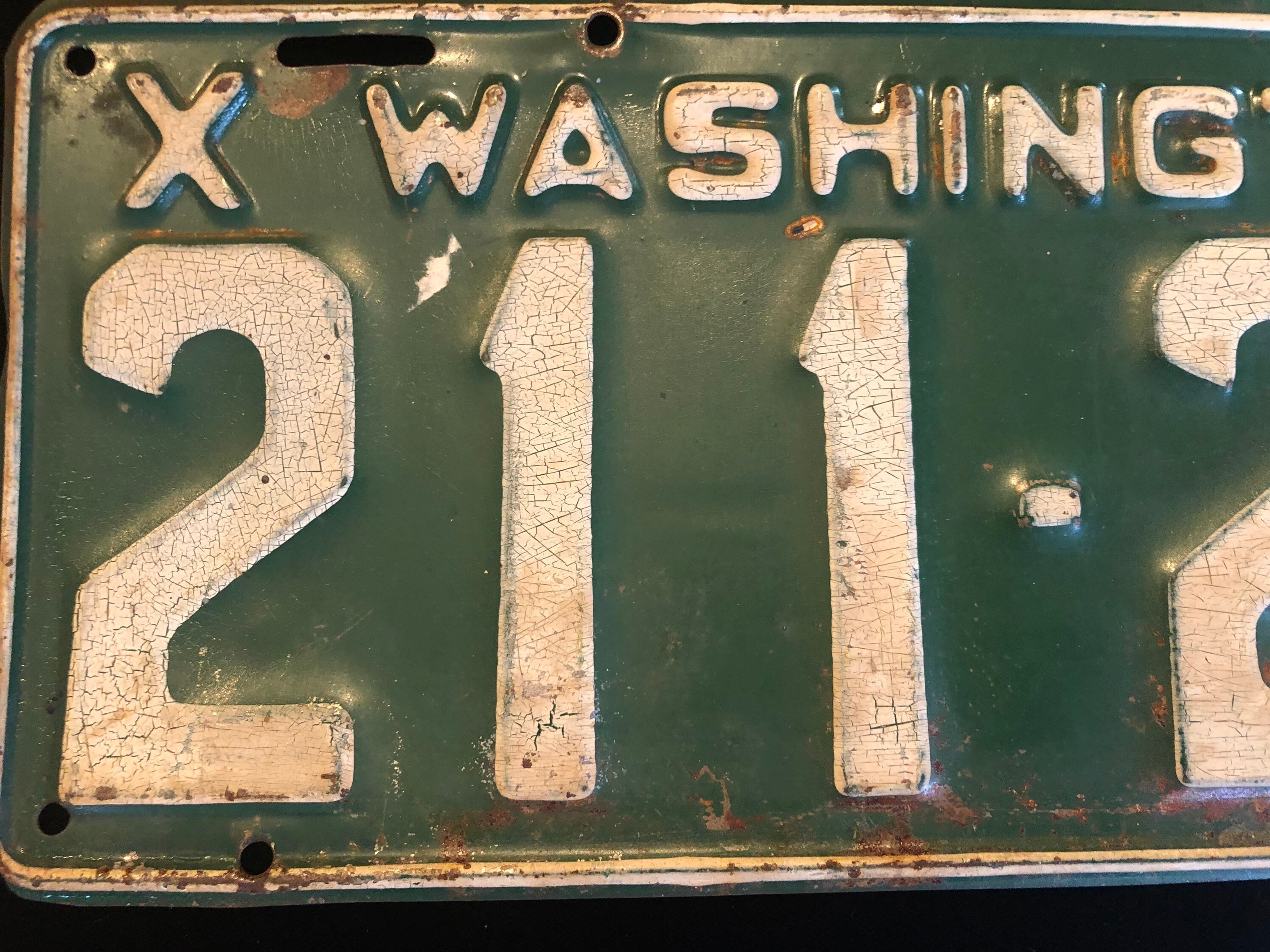 Antique License Plates Washington