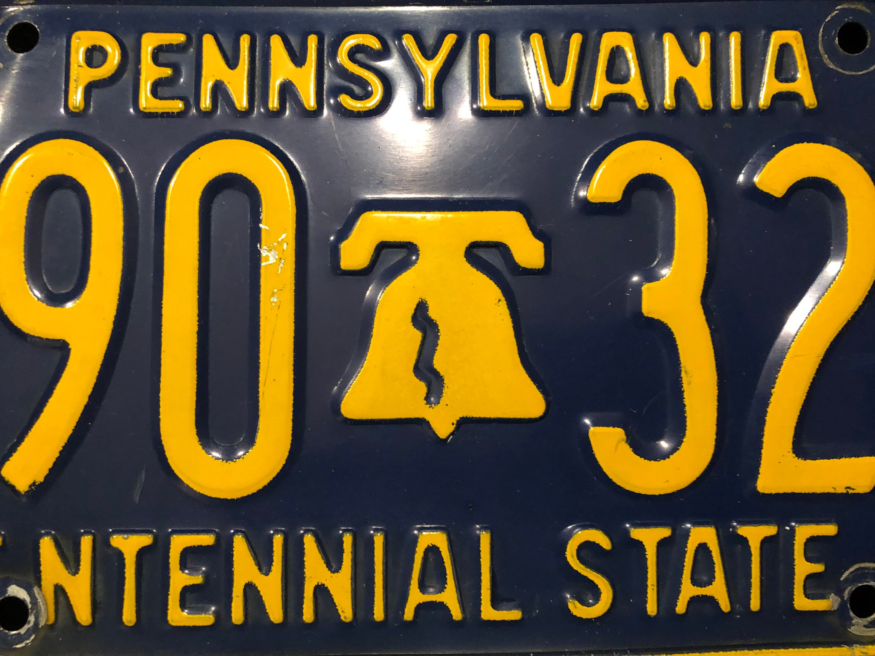 Beautiful Vintage 1970s PA Bicentennial State License Plate - Etsy