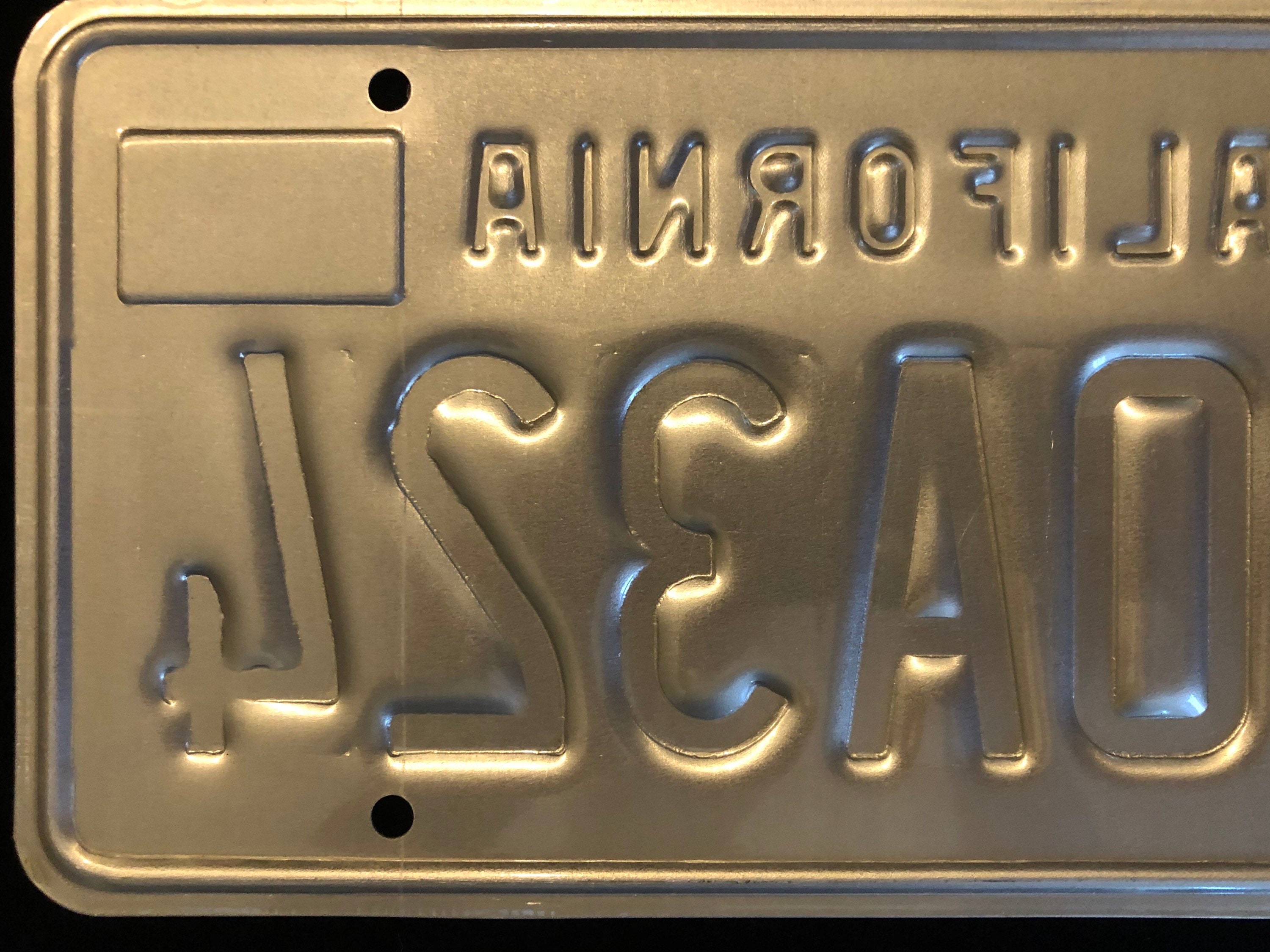 Vintage Original 1990 California License Plate in Mint Condition - Etsy