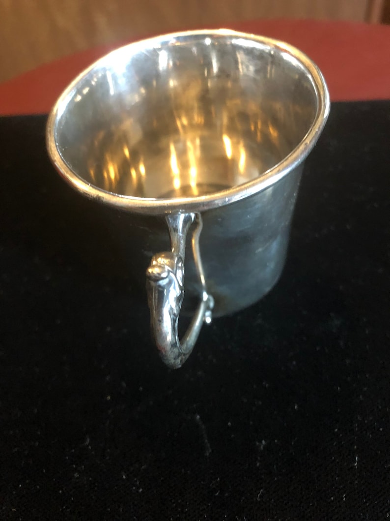 Beautiful Silver Plate Vintage Cup With Handle in Excellent - Etsy