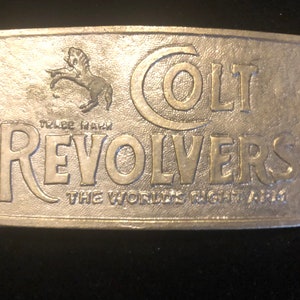 Vintage Original Brass Colt Belt Buckle unisex in Excellent Condition ...