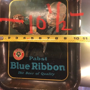 Vintage 1930s Original Pabst Blue Ribbon Beer Tray in Good Condition - Etsy