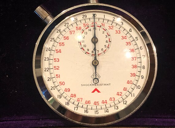 Vintage Swiss Stopwatch in Mint Condition - Gem