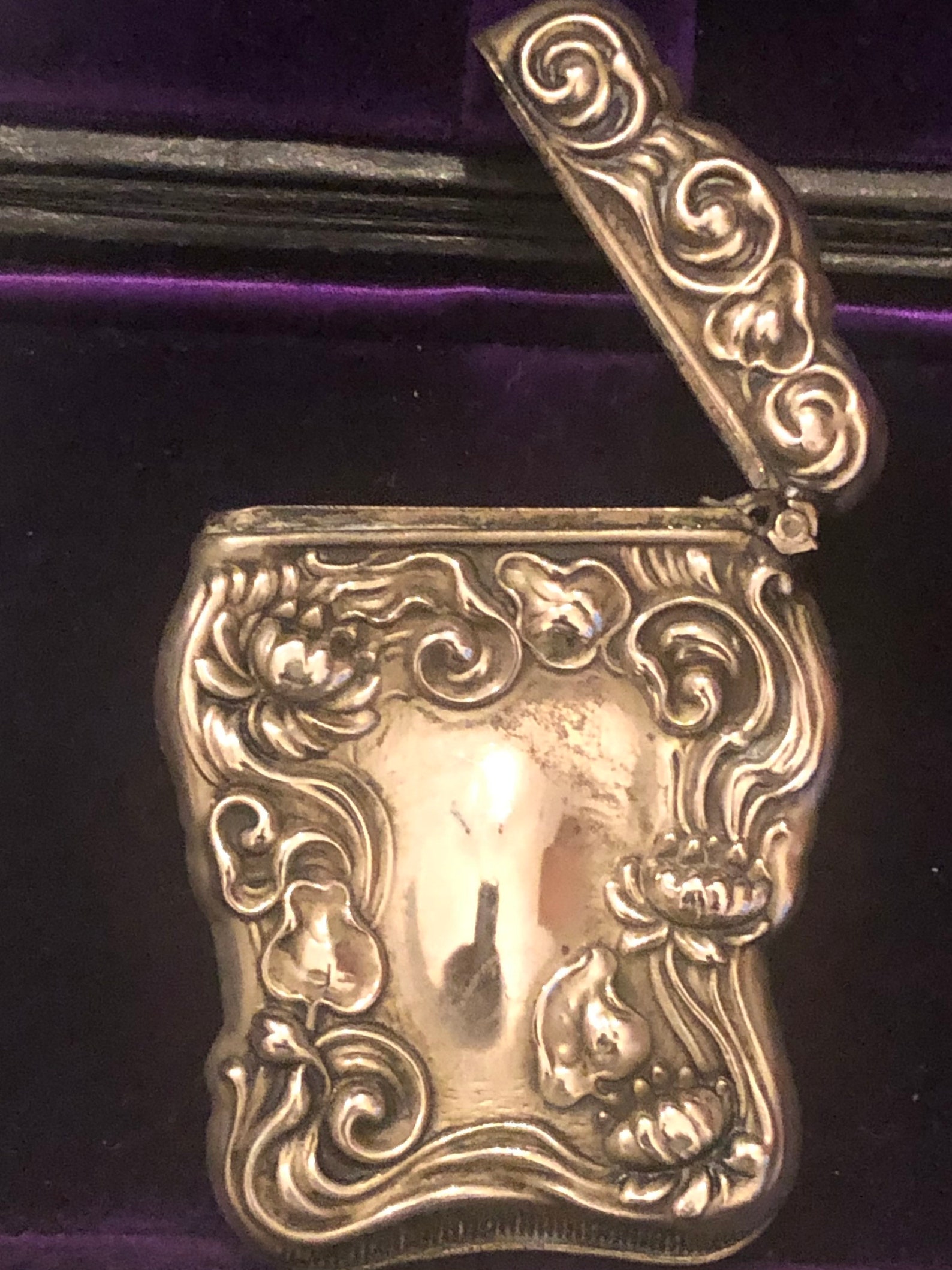 Beautiful Victorian Floral Designed Sterling Silver Match Safe - Etsy