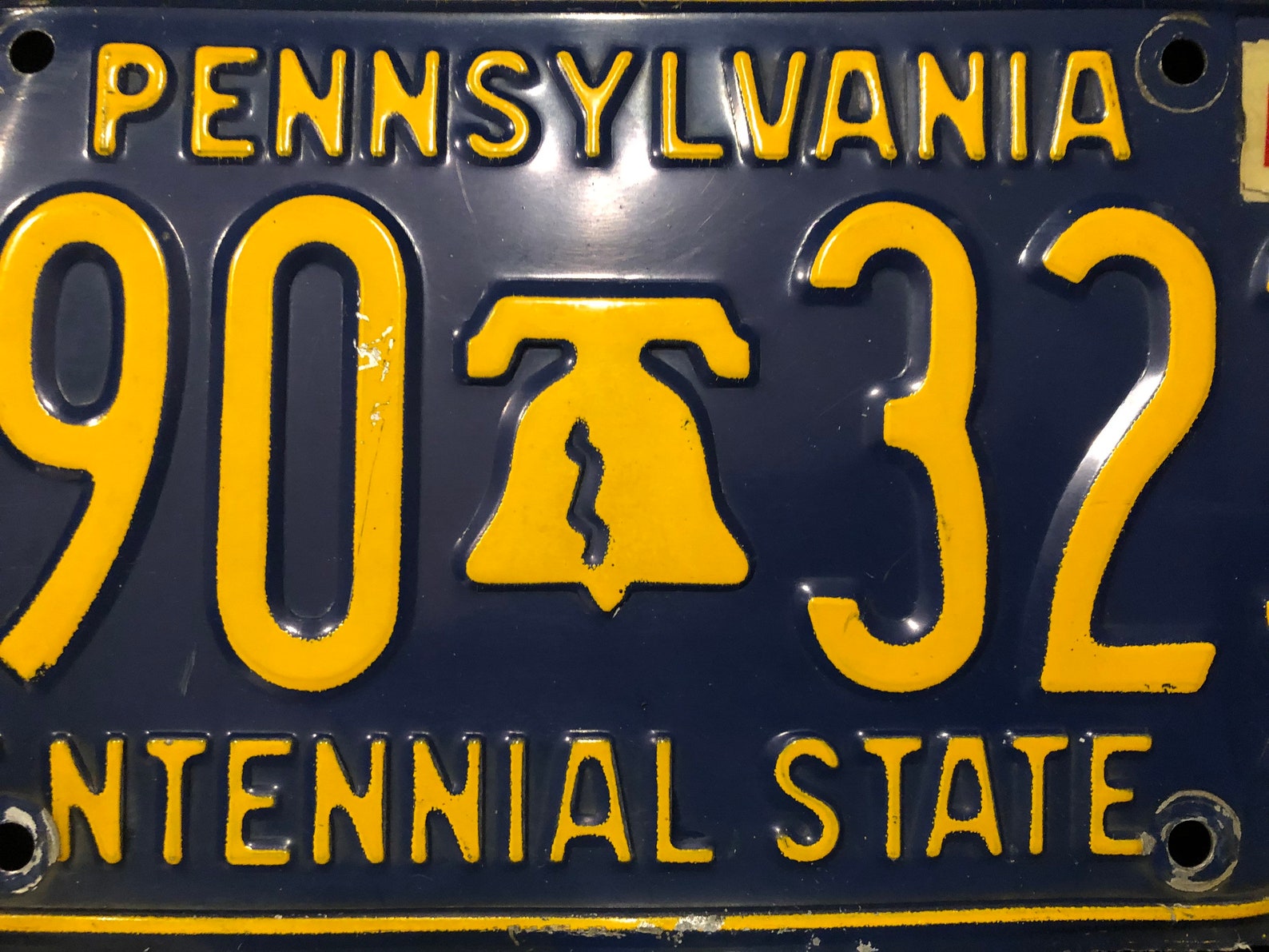 Beautiful Vintage 1970s PA Bicentennial State License Plate - Etsy