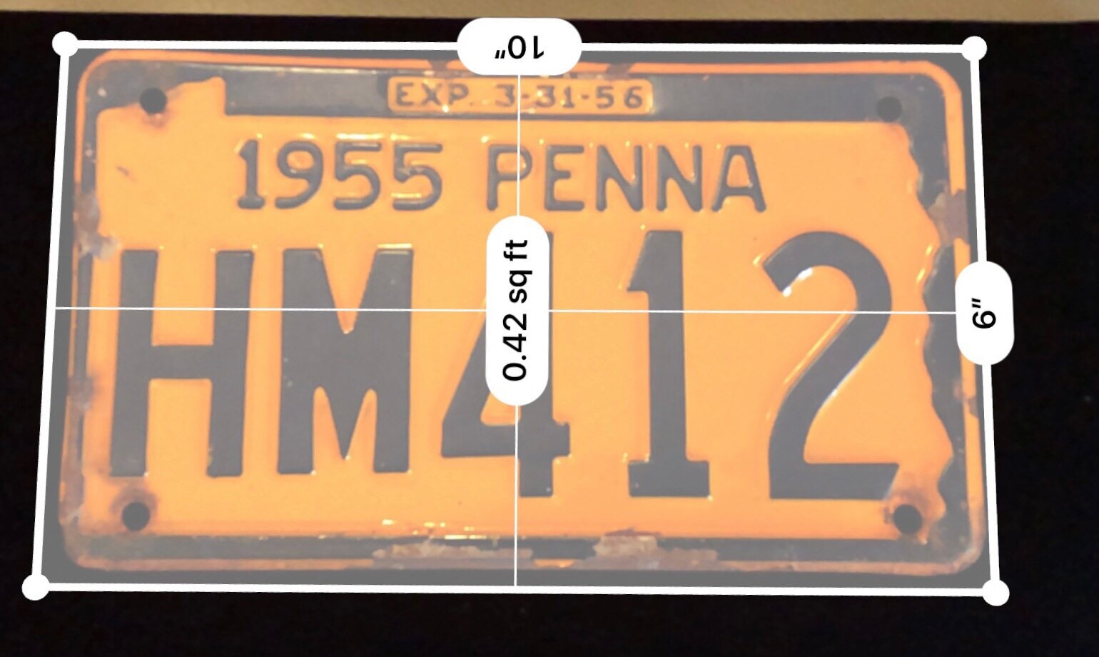 Vintage Original 1955 PA License Plate in Excellent Condition - Etsy