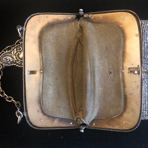 Antique Victorian Chatelaine Bright Cut Woman’s Purse in Good Condition ...