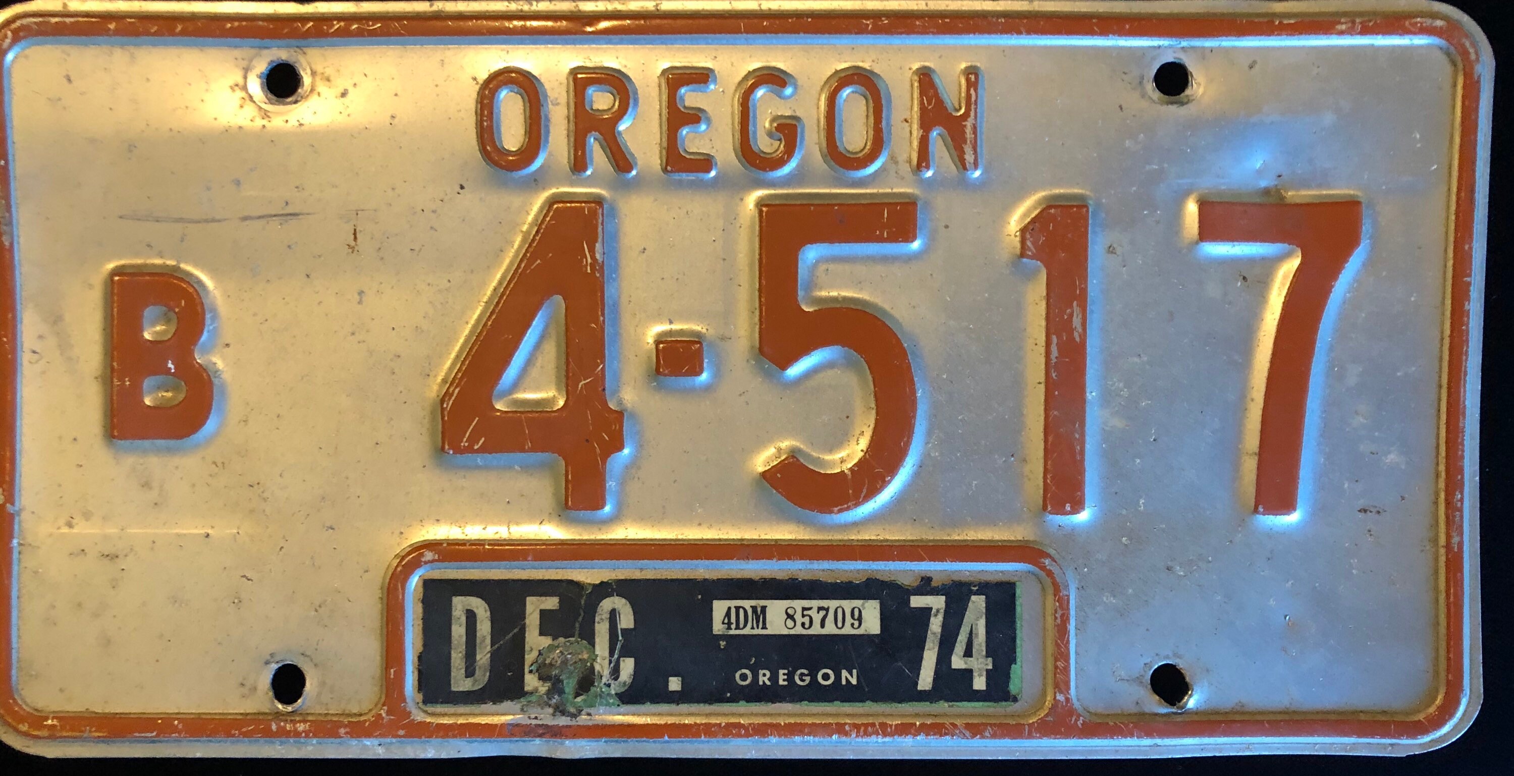 Vintage 1974 Oregon License Plate - Etsy.de