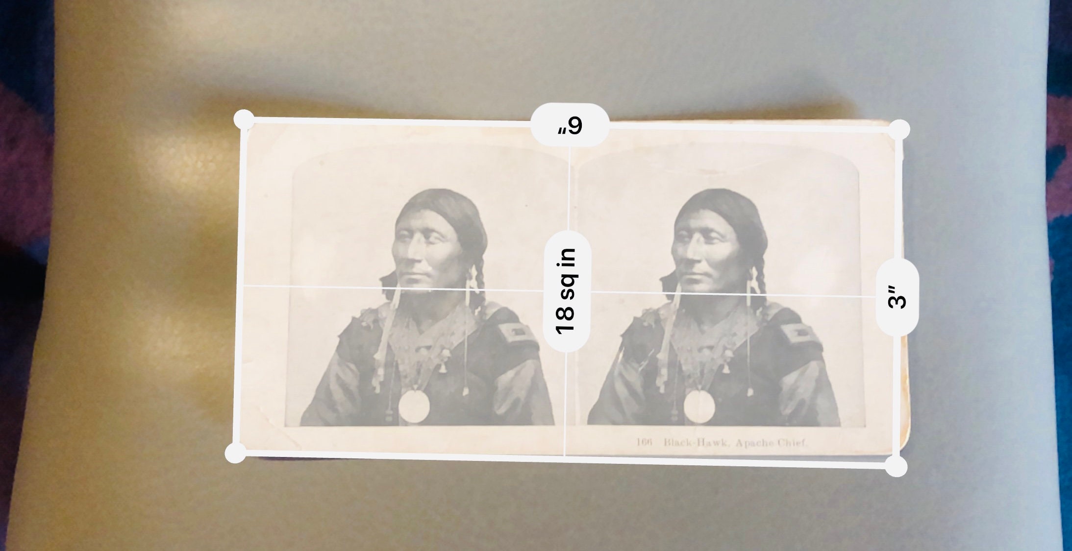 Original Double Image Card of Black Hawk Apache Chief - Etsy