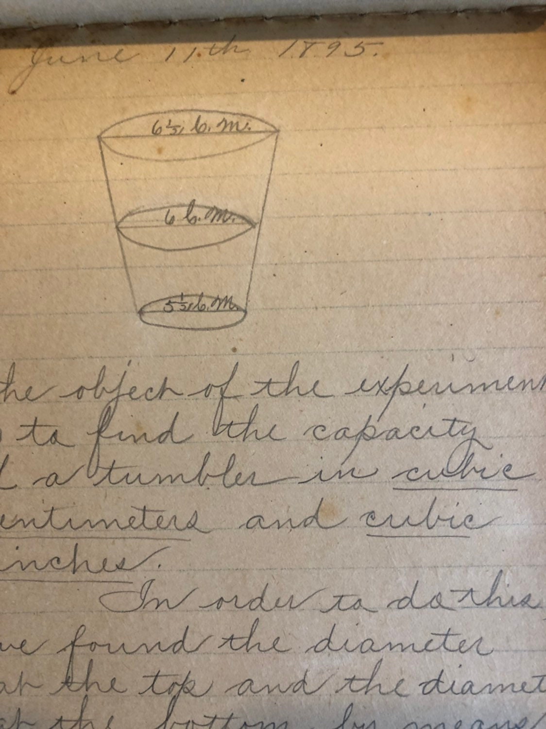 Original 1894 School Notebook - Etsy