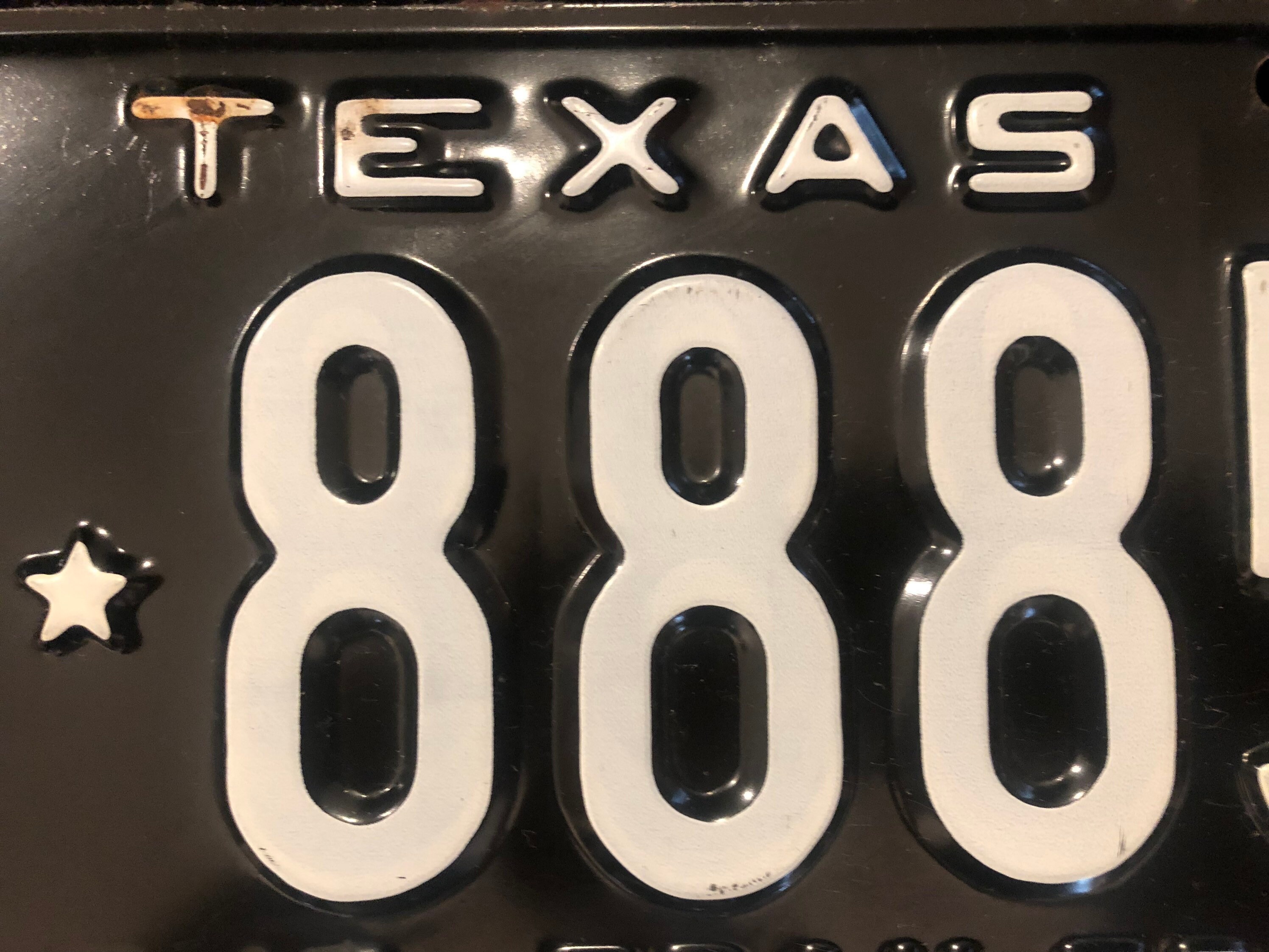 Vintage 1968 Texas Trailer License Plate - Etsy