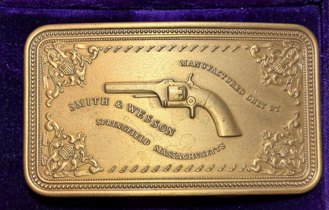 Vintage Smith & Wesson Belt Buckle in Excellent Condition - Etsy