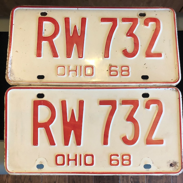 1968 Ohio Plate Set - Etsy