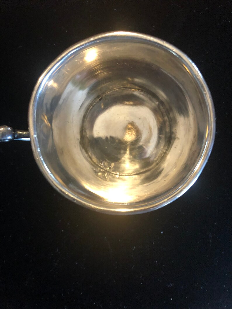 Beautiful Silver Plate Vintage Cup With Handle in Excellent - Etsy