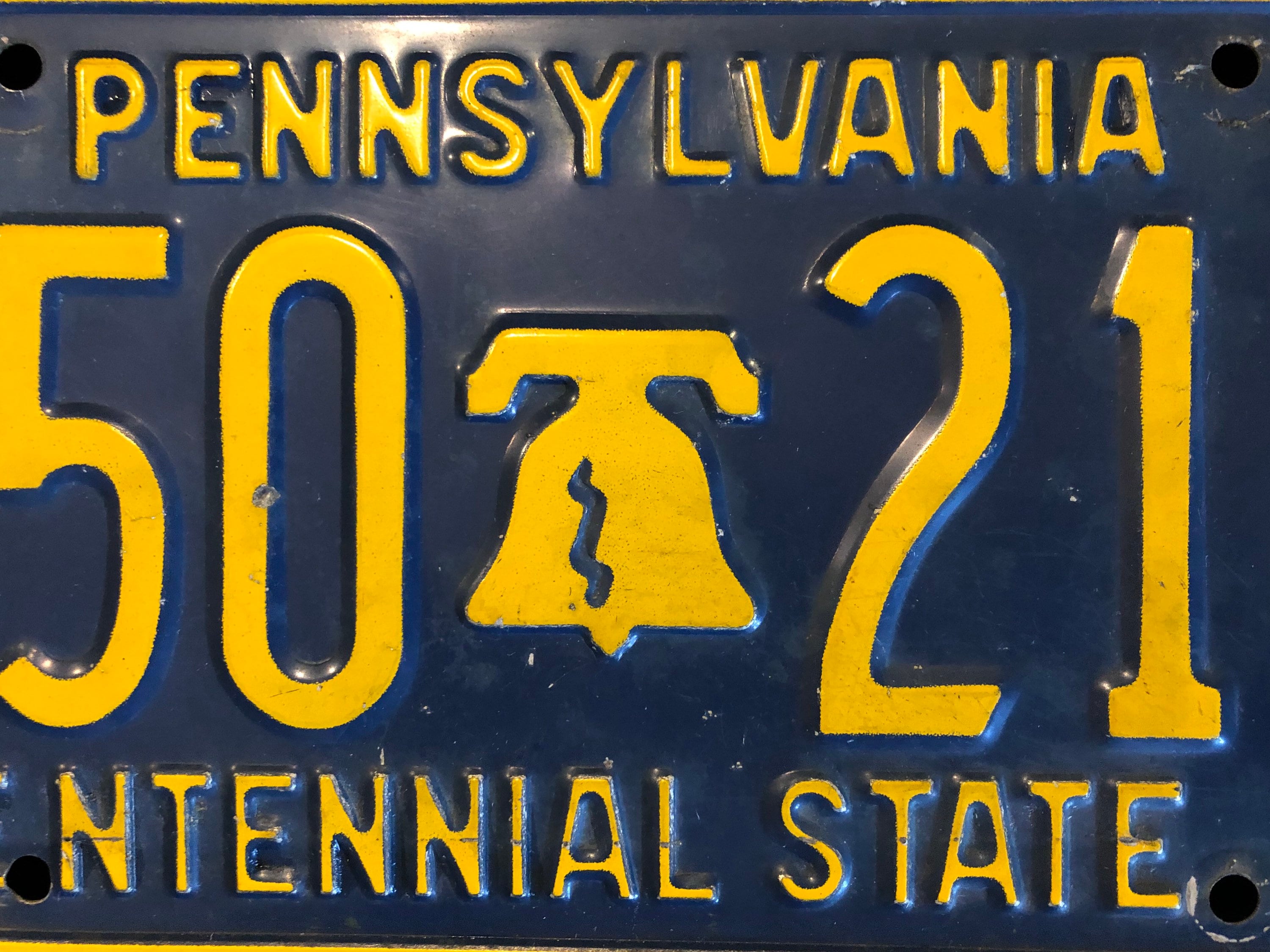 1970s PA Bicentennial State76 License Plate in Good Condition - Etsy