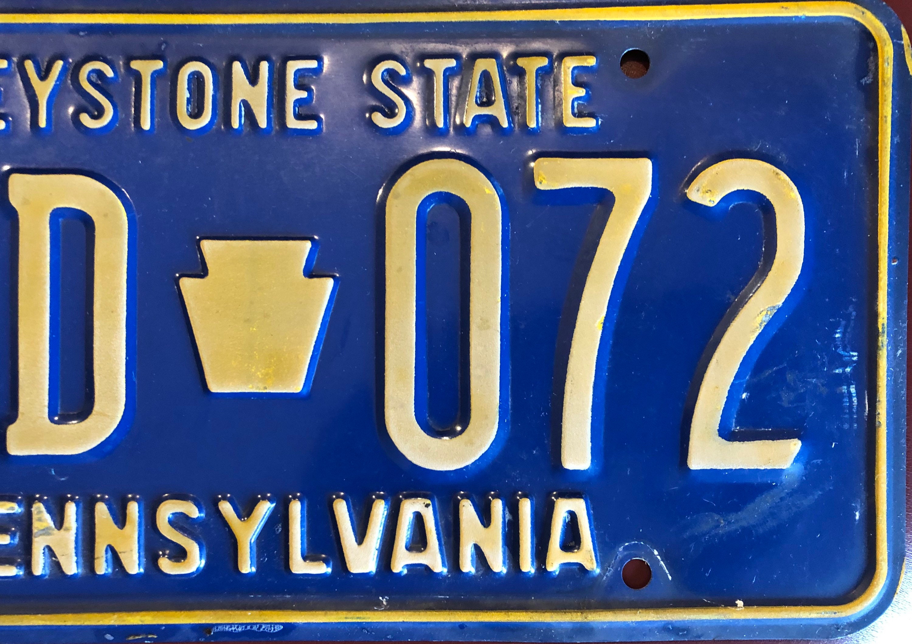 1995 Vintage PA License Plate in Excellent Condition - Etsy