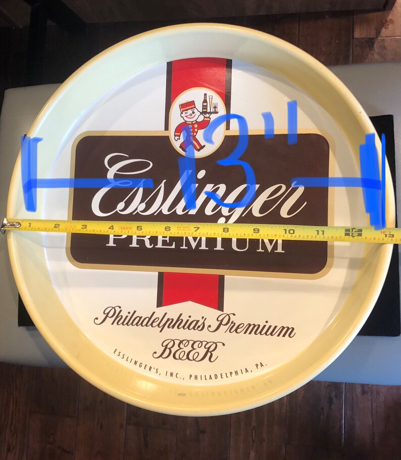 Vintage Original 1950s Esslingers philly 13 Inch Beer Tray - Etsy